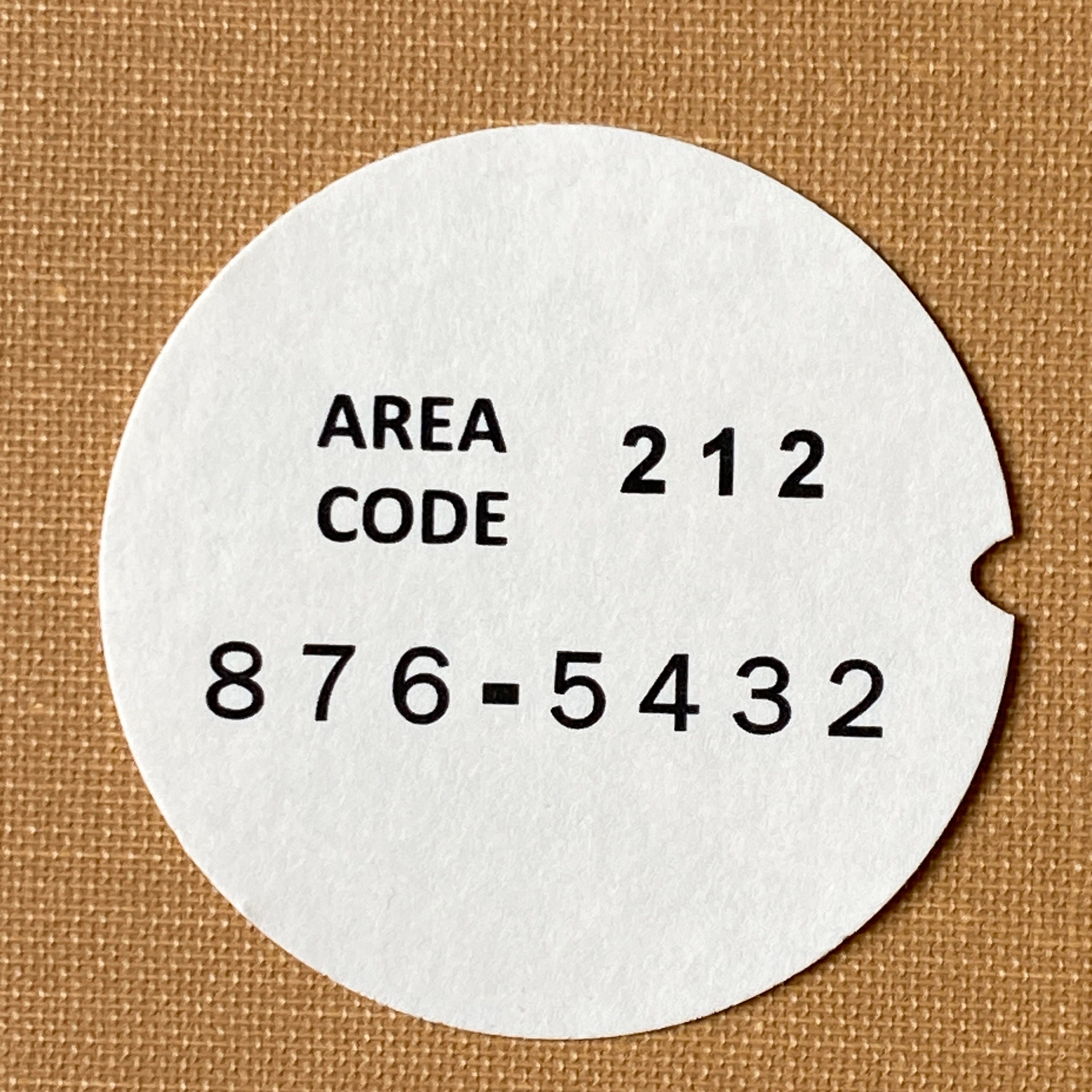 Custom Telephone Number Dial Card for Rotary Phone - Etsy