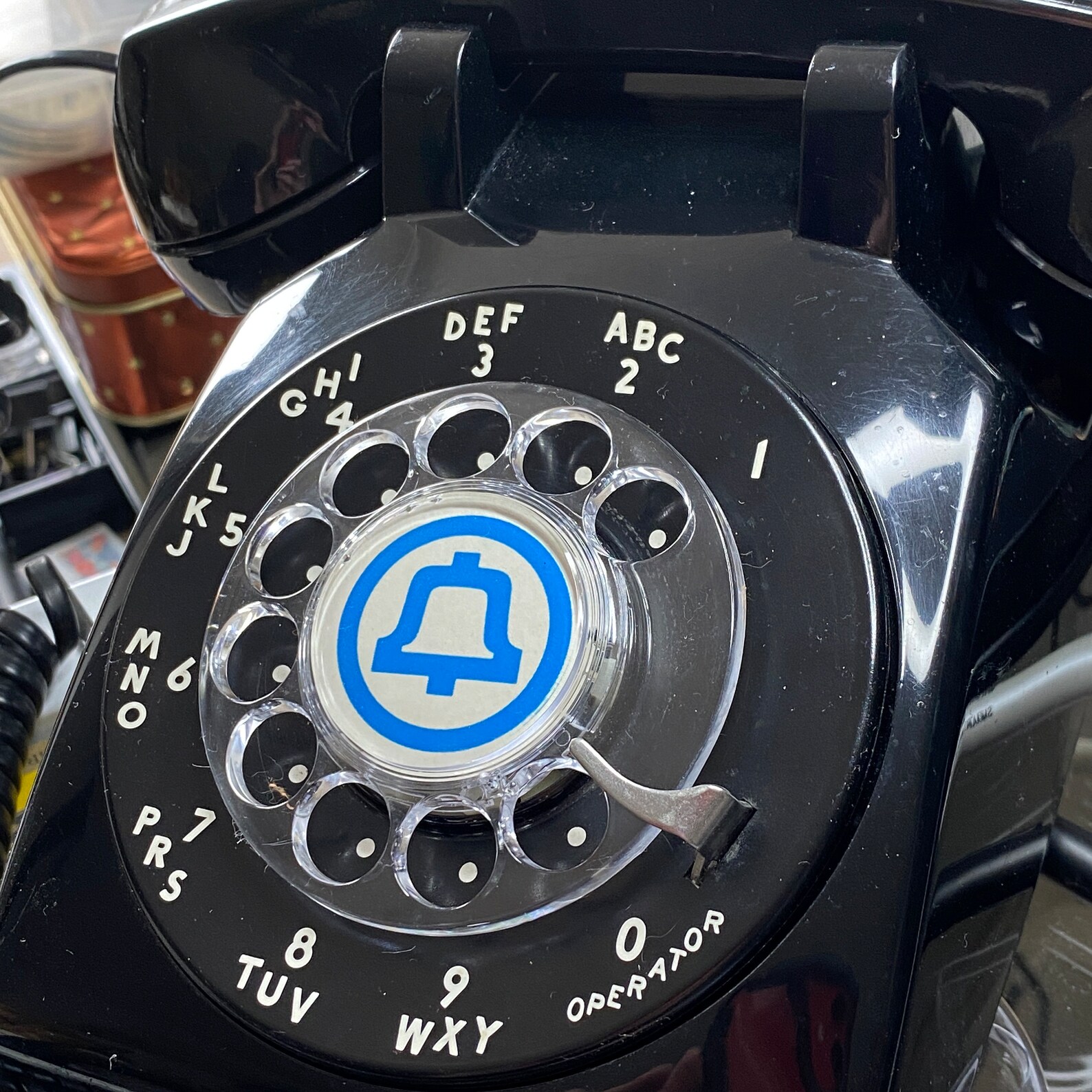 Rotary Phone Dial Card Insert: Western Electric Blue Bell Logo - Etsy