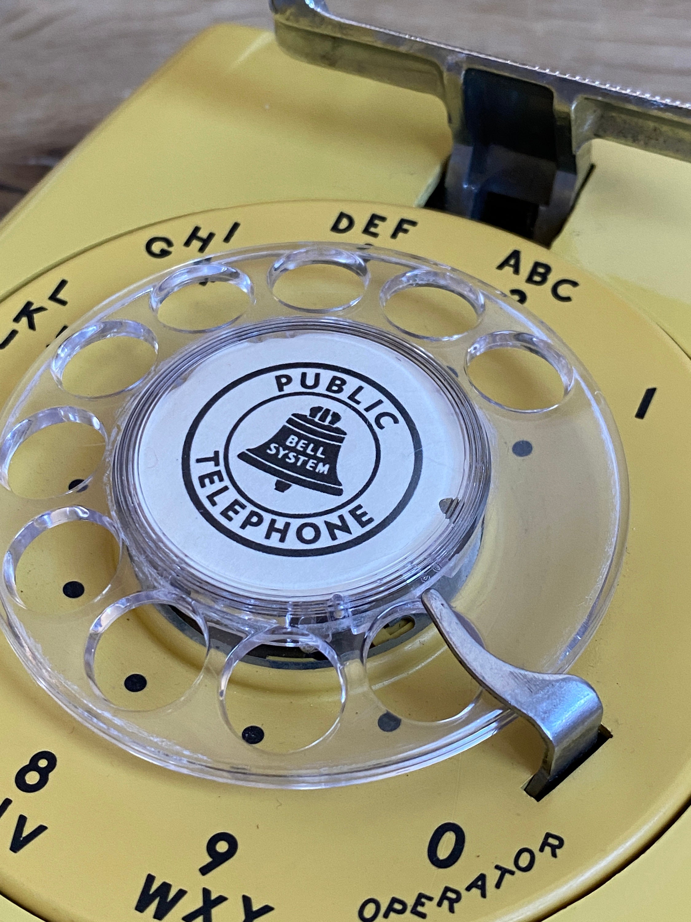 Public Telephone Bell System Rotary Phone Dial Card Insert - Etsy