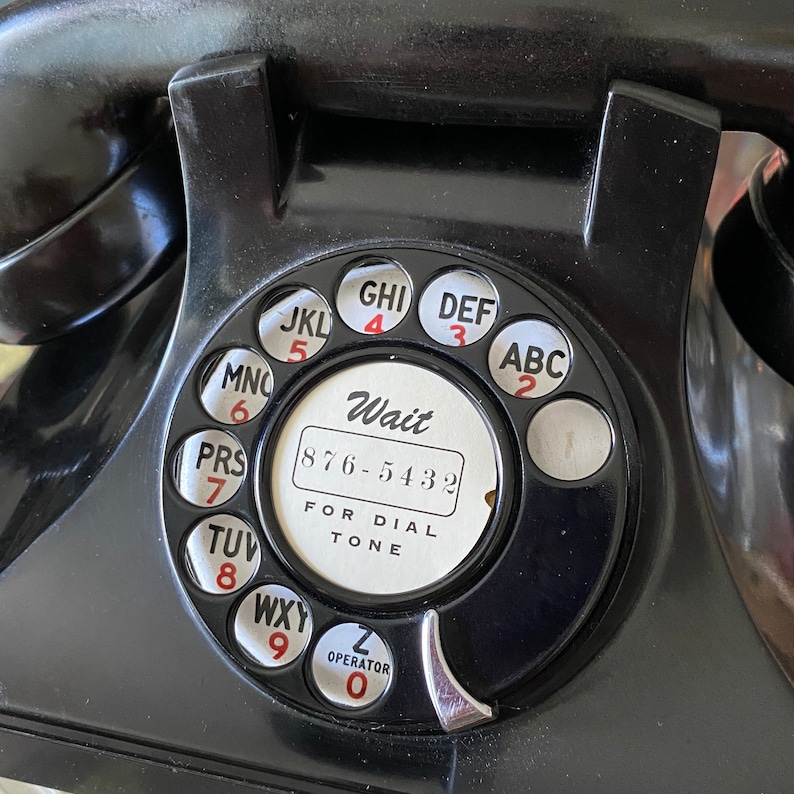 Personalized Telephone Number Dial Card Insert for Rotary Phone - Etsy