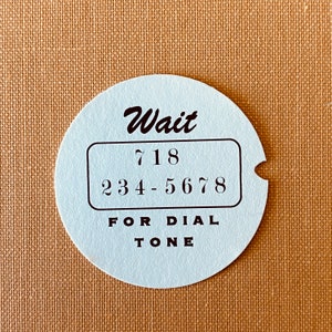Personalized Telephone Number Dial Card Insert for Rotary Phone - Etsy
