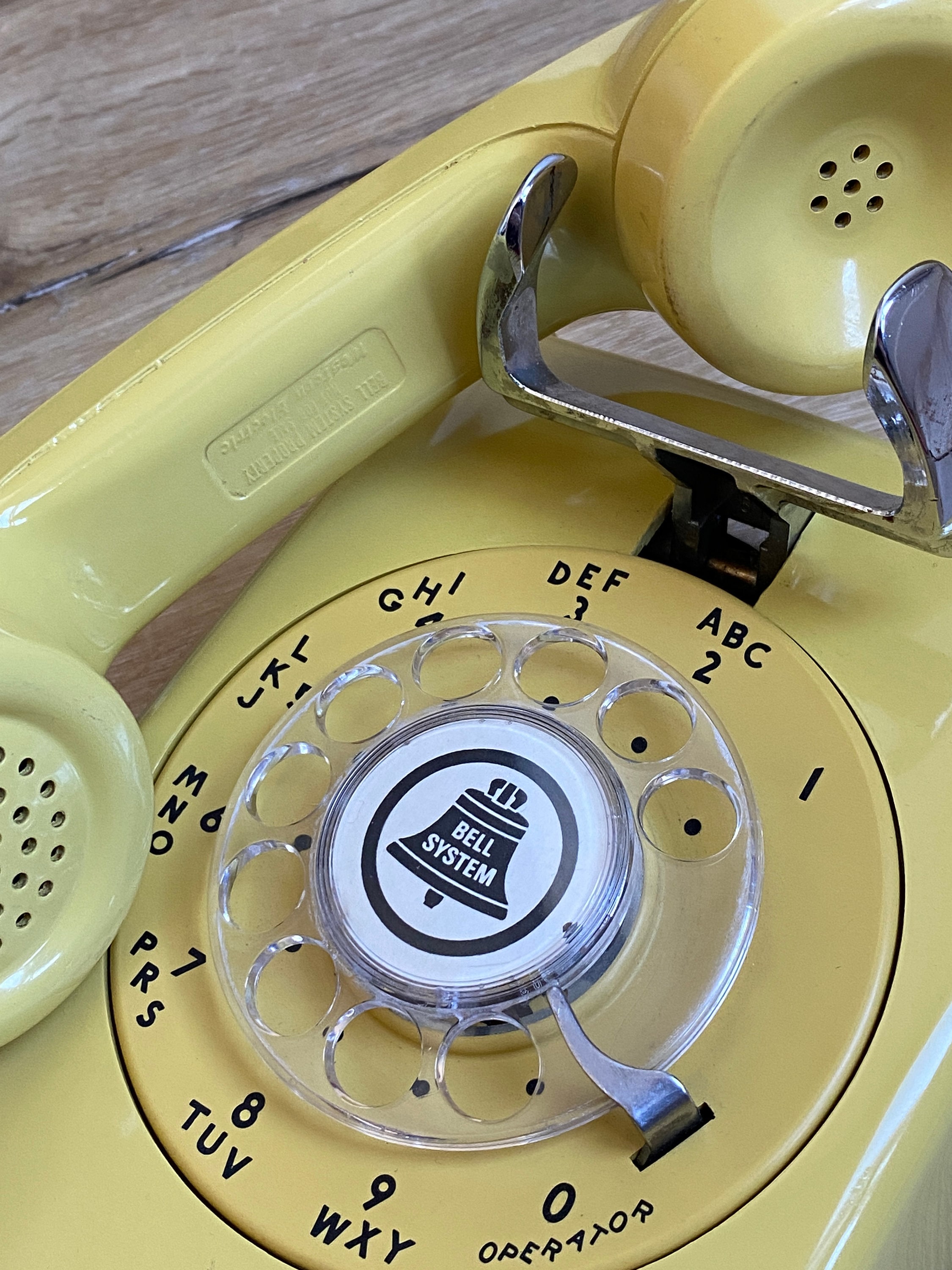 Bell System Rotary Phone Dial Card Insert for Vintage Telephones 1.5 ...