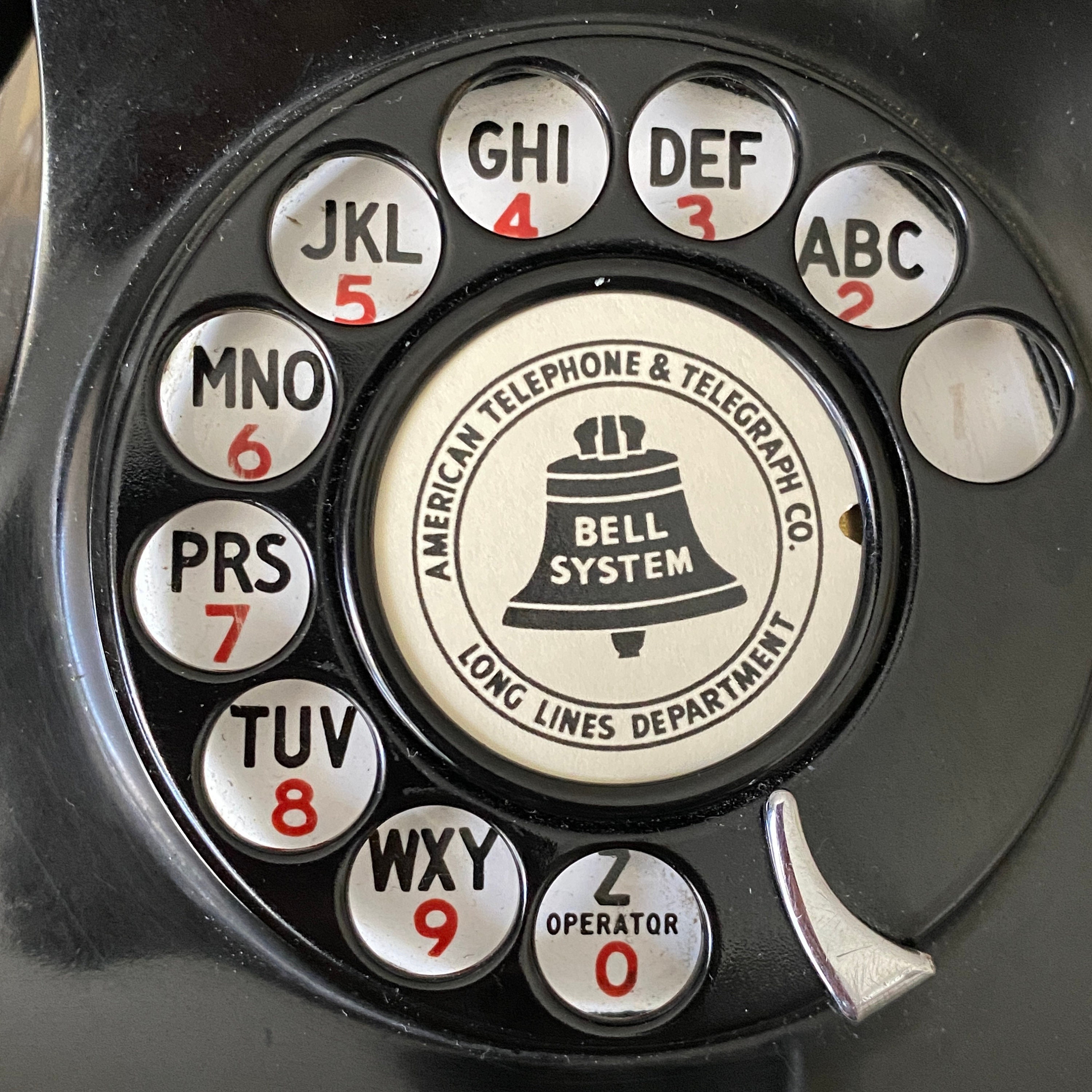AT&T Bell System Rotary Telephone Dial Card Insert - Etsy