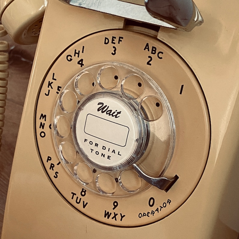 Rotary Phone Dial Card Insert: "wait for Dial Tone" Design - Etsy