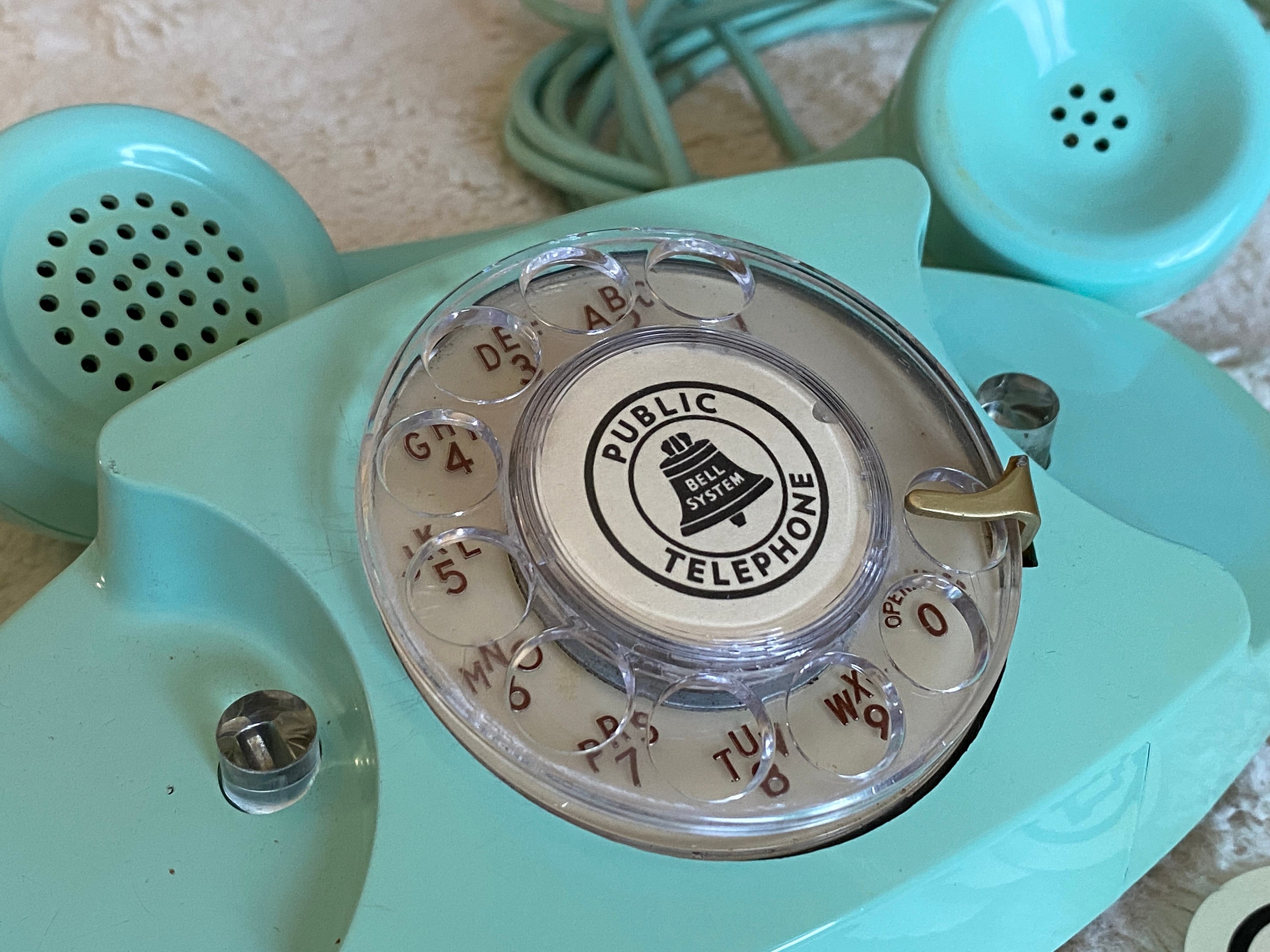Public Telephone Bell System Rotary Phone Dial Card Insert - Etsy