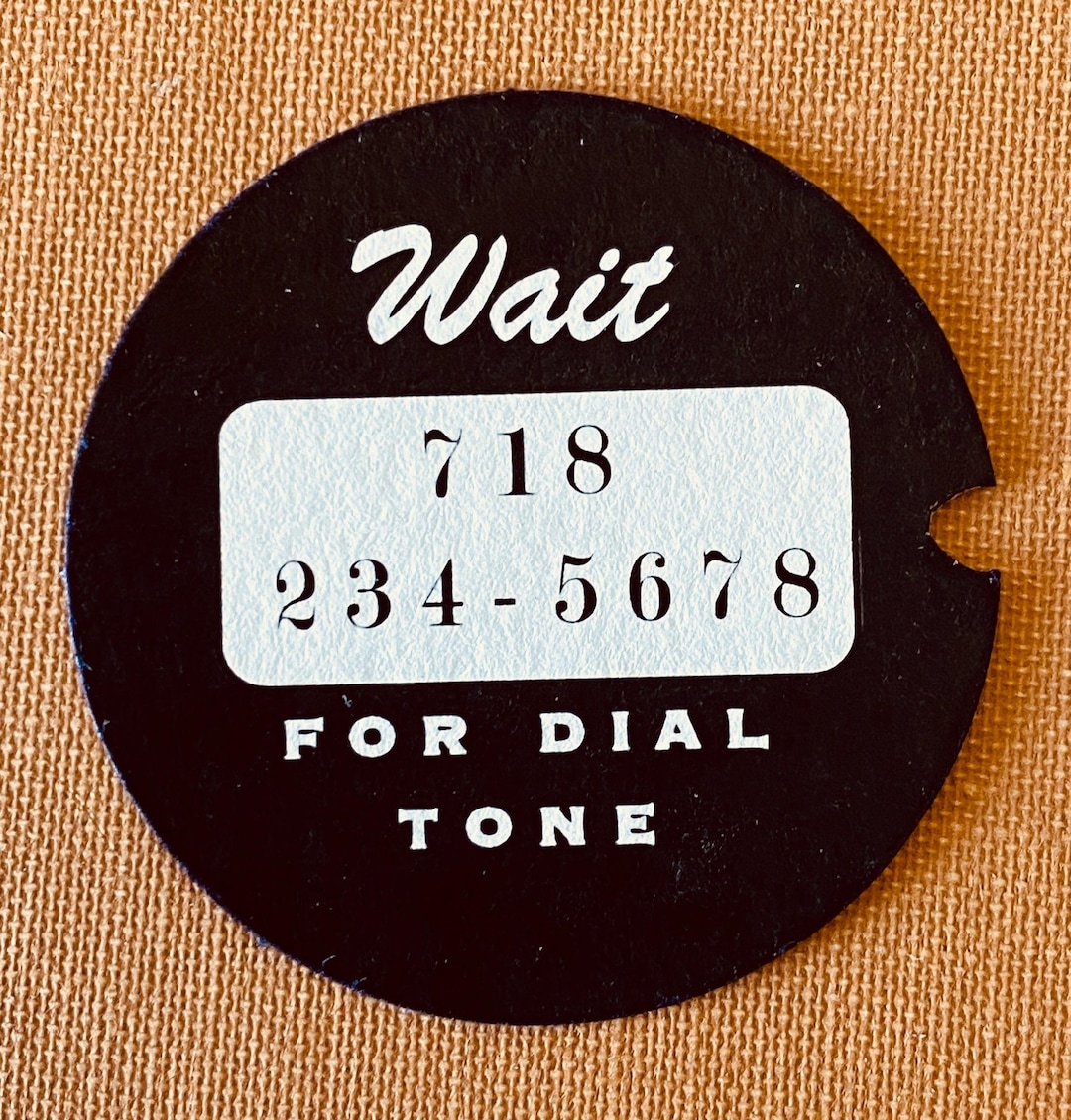 Personalized Telephone Number Dial Card Insert for Rotary Phone - Etsy