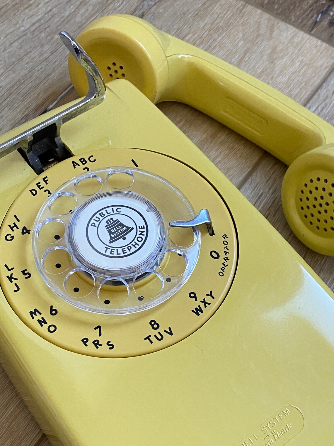 Public Telephone Bell System Rotary Phone Dial Card Insert - Etsy
