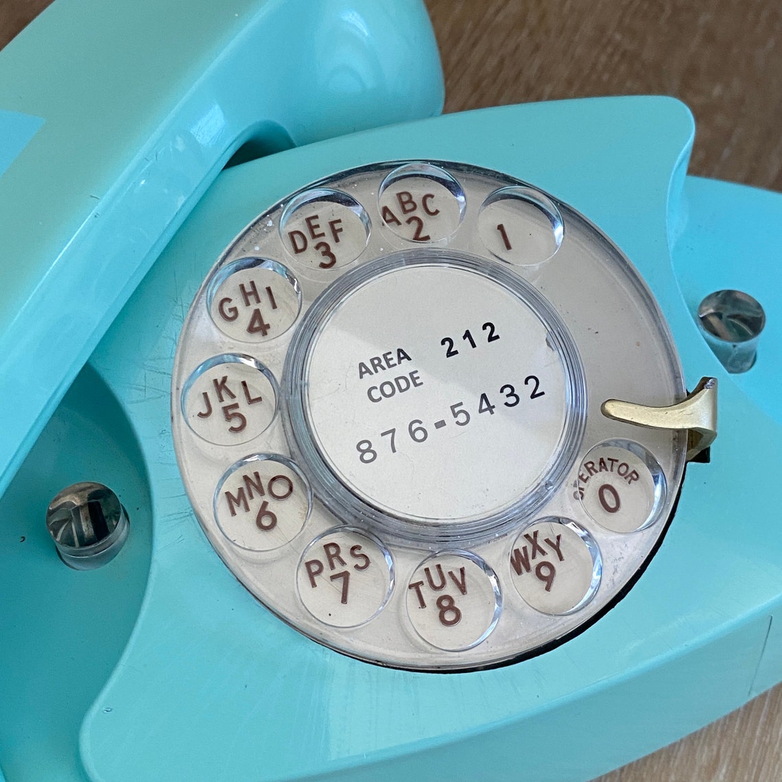 Personalized Telephone Number Dial Card for Rotary Phone - Etsy