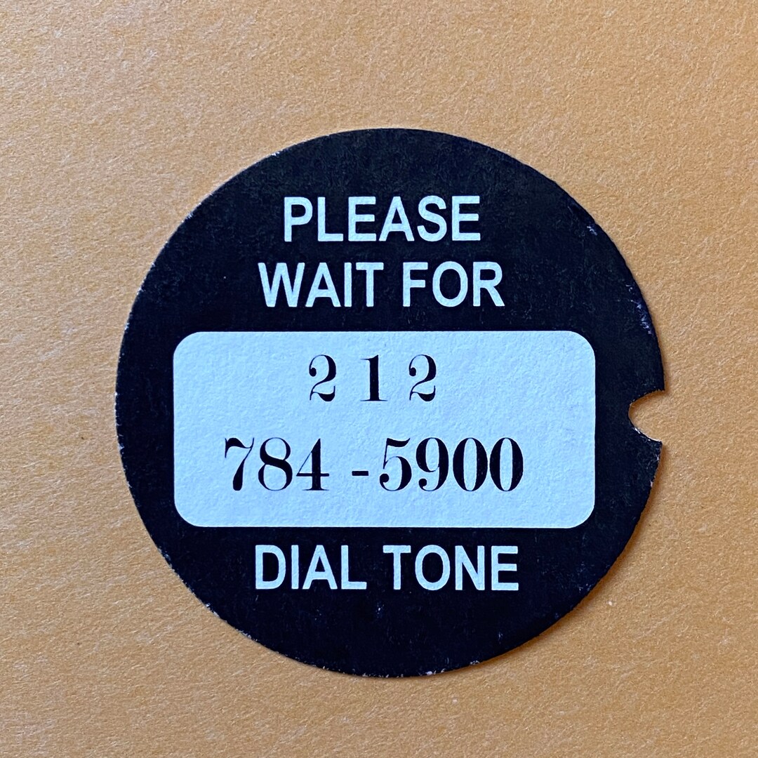Custom Rotary Phone Dial Card: Personalized Telephone Number With ...
