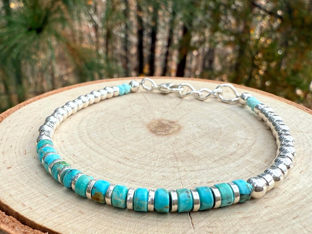 Sparkling Waters Bracelet - AAA Genuine Turquoise & Sterling Silver ...