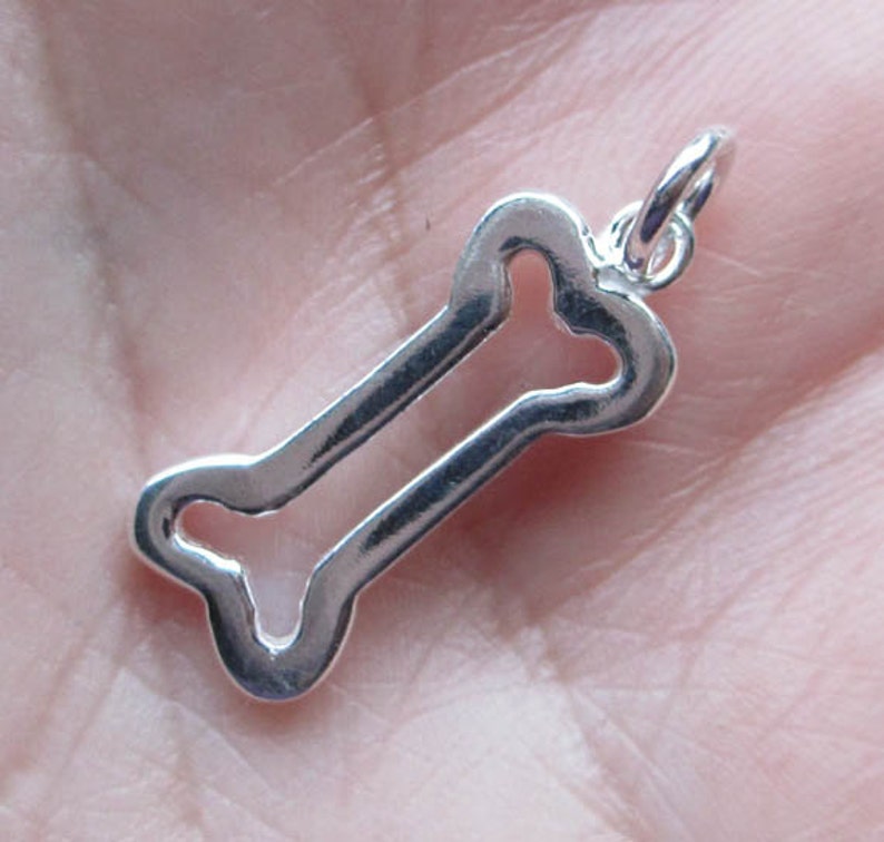 Sterling Silver Dog Bone charmone charmYou choose which one | Etsy