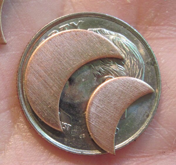 Copper Moon Stampings( You Choose the Size and Quantity) - Etsy