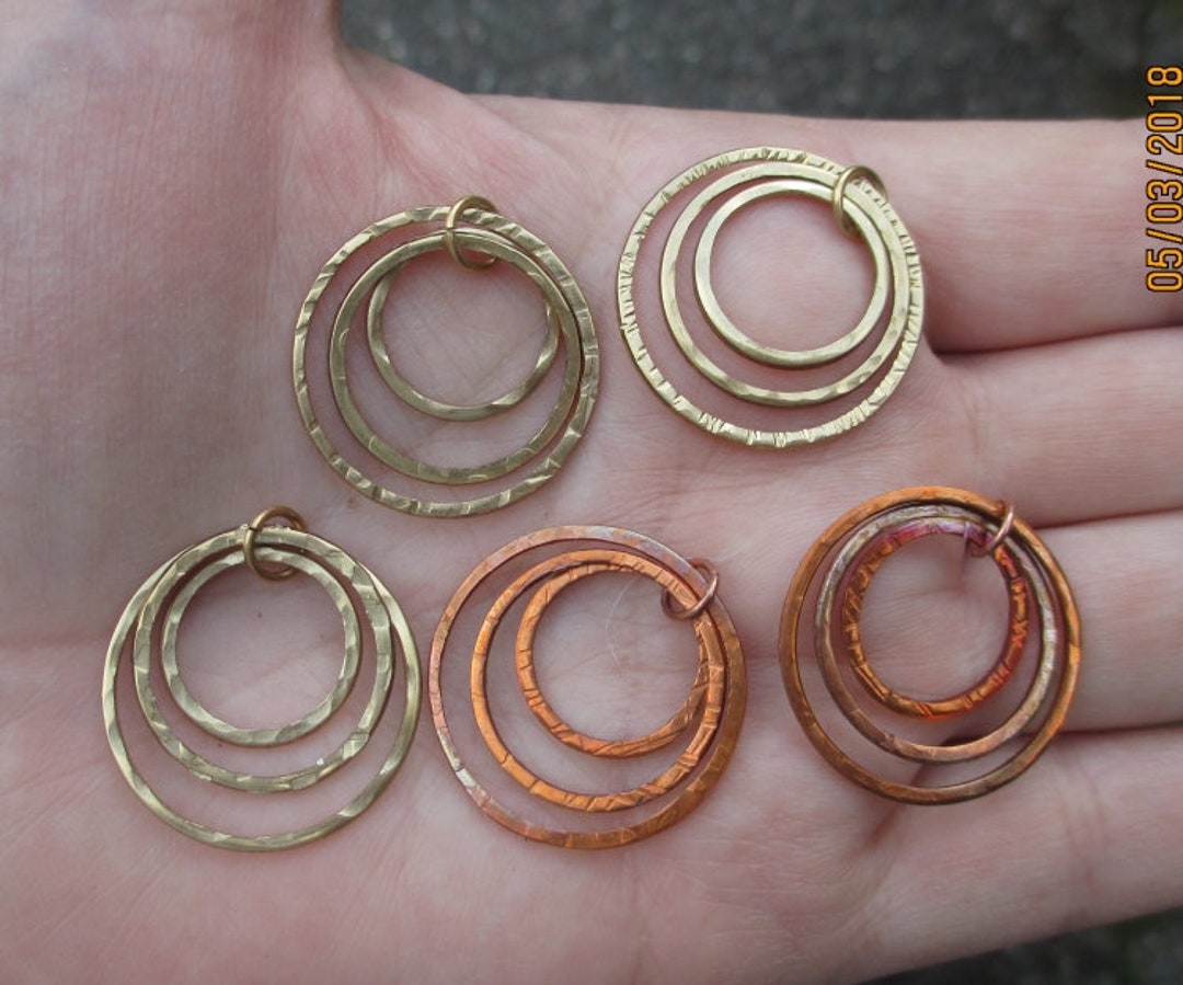 Copper or Brass Rings Set(one Pair) or Individual Sizes - Etsy