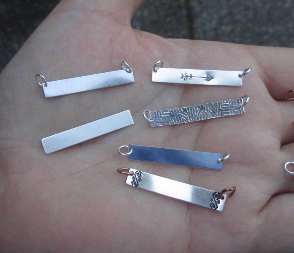 Sterling Silver Rectangle Strips(you Choose the Quantity)one and One ...