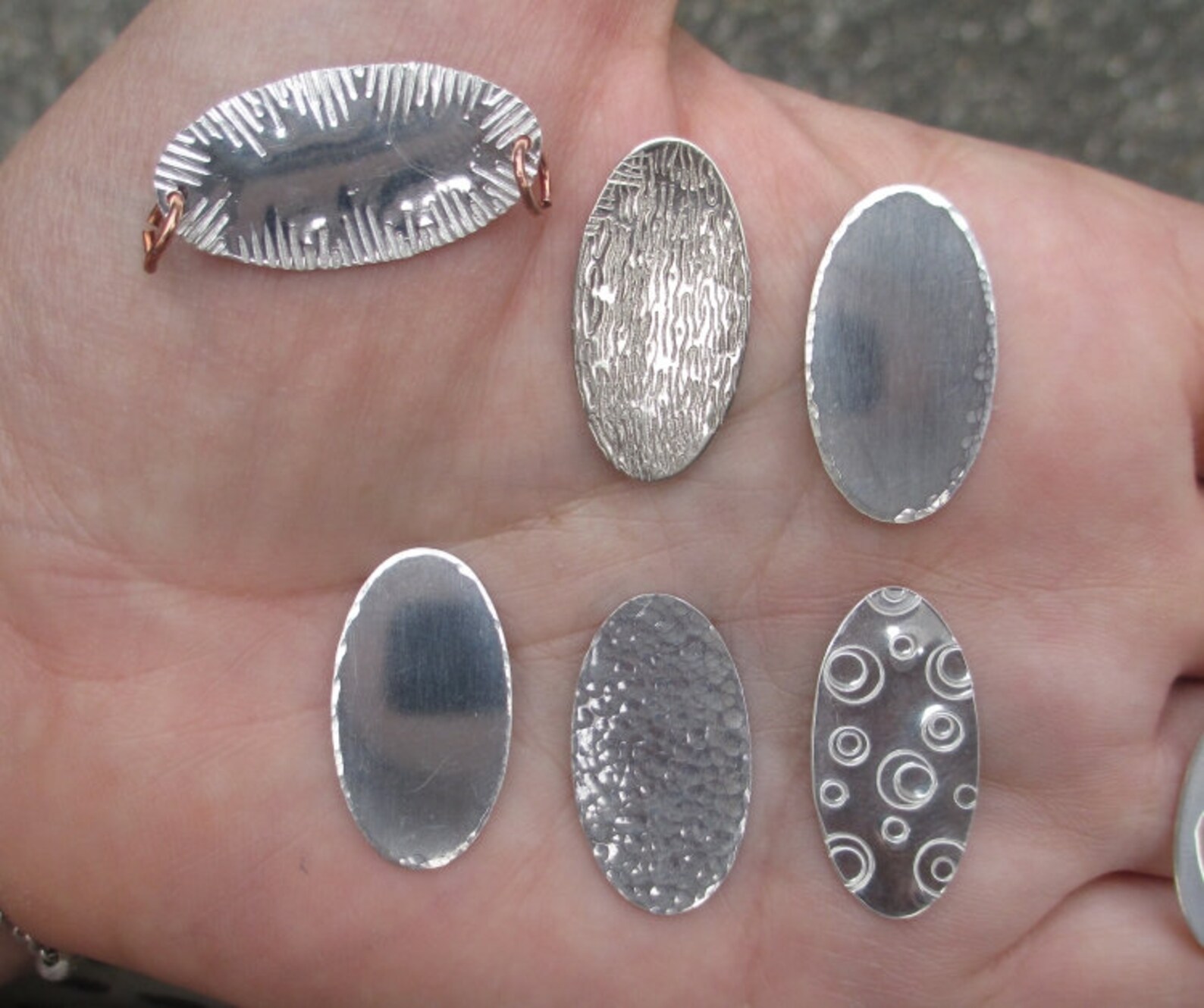 Sterling Silver Oval Disc With Heart Cut Out or Design - Etsy