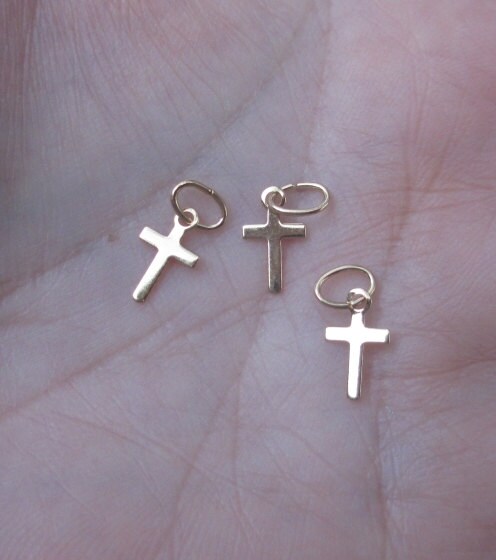 Sterling Silver Small/tiny Crossesyou Choose the Quantity - Etsy