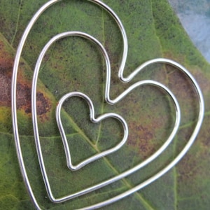 Sterling Silver Heart Frames - 2 Sizes - Etsy
