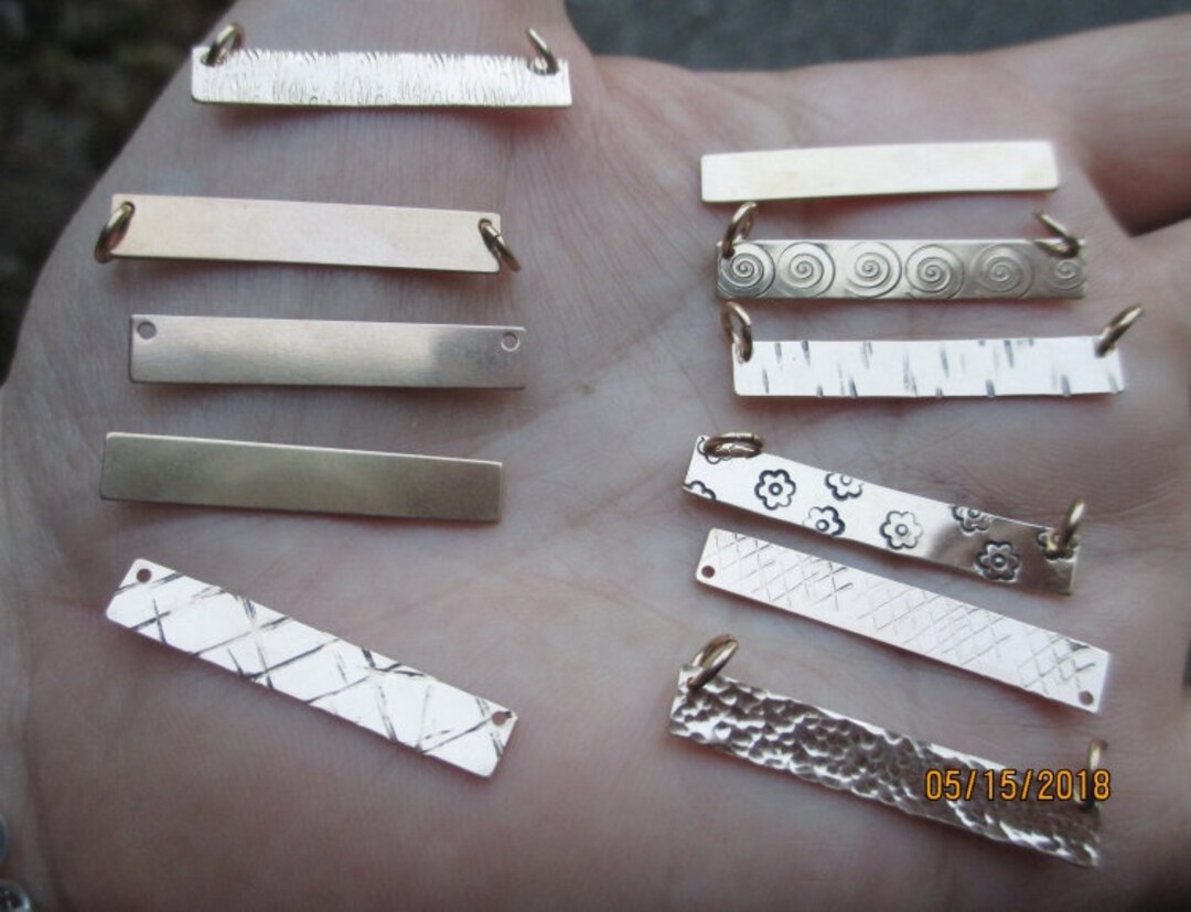 Gold Filled Rectangle Stamping Blanks(one,two,three,four,six,eight or ...