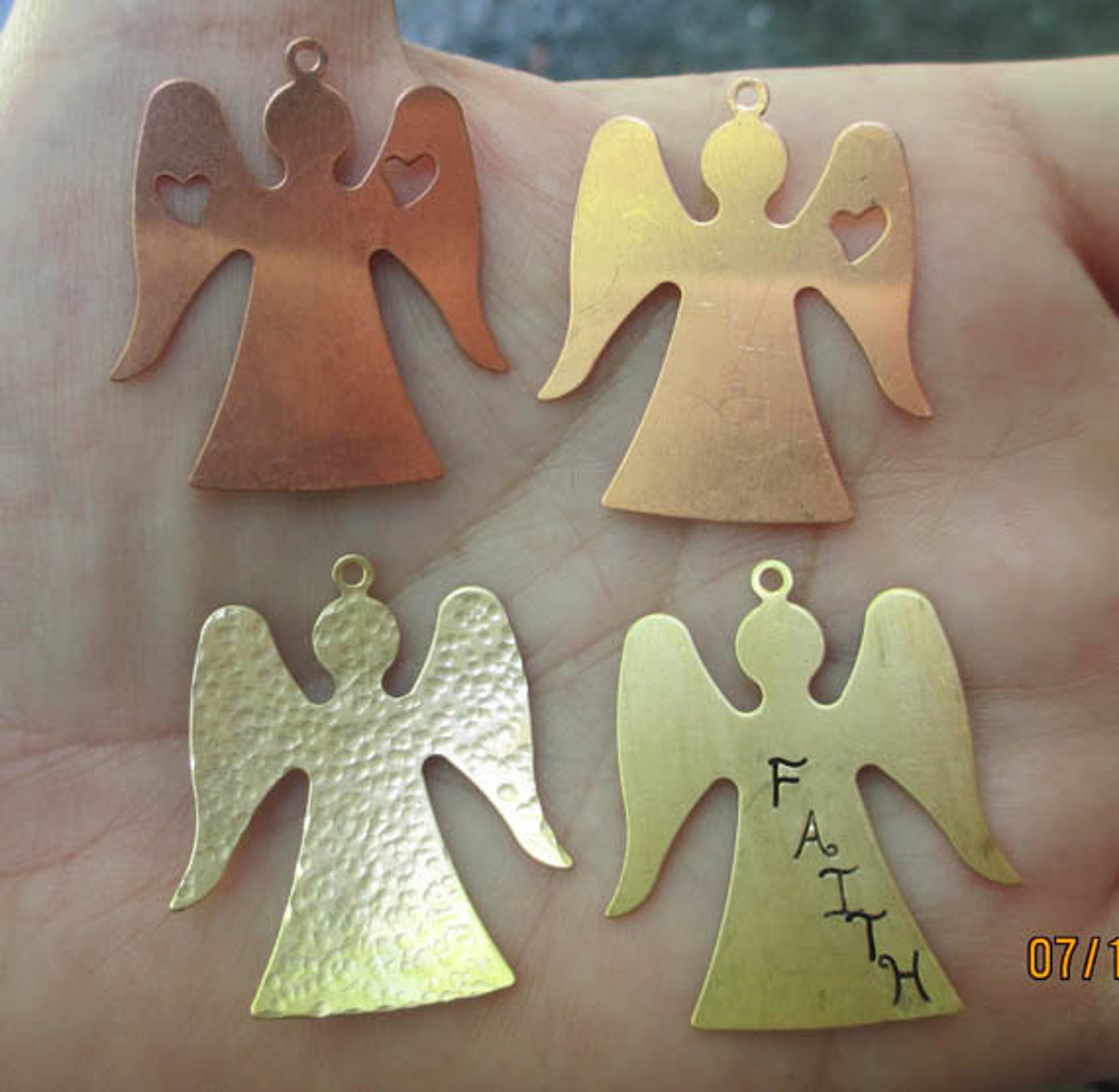 Copper or Brass Angels - Etsy