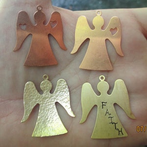 Copper or Brass Angels - Etsy