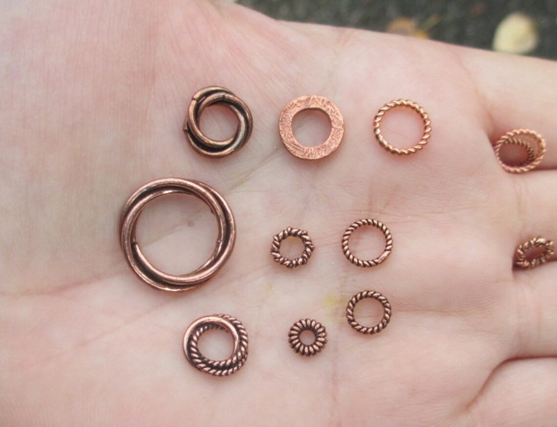 Copper Twisted Rings You Choose Which One | Etsy