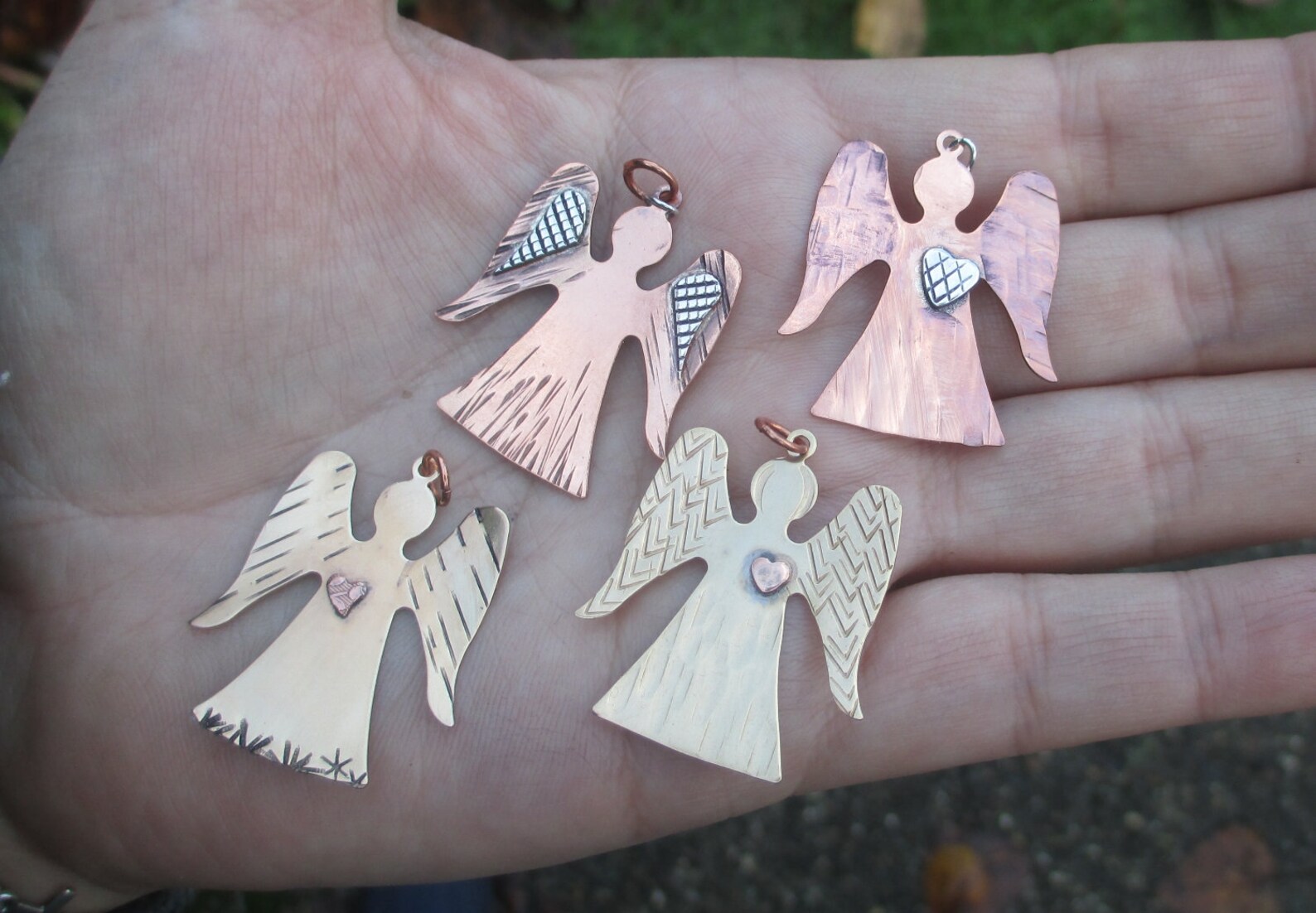 Copper or Brass Angels - Etsy