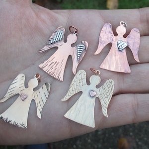 Copper or Brass Angels - Etsy