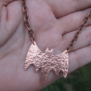 Large Copper Bat Charm/stamping(one Bat) or Necklace - Etsy