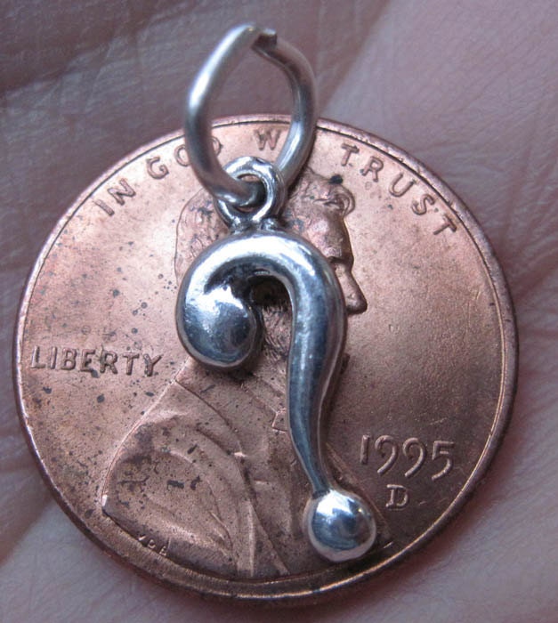 Sterling Silver Question Mark or Ampersand Charmsyou Choose - Etsy