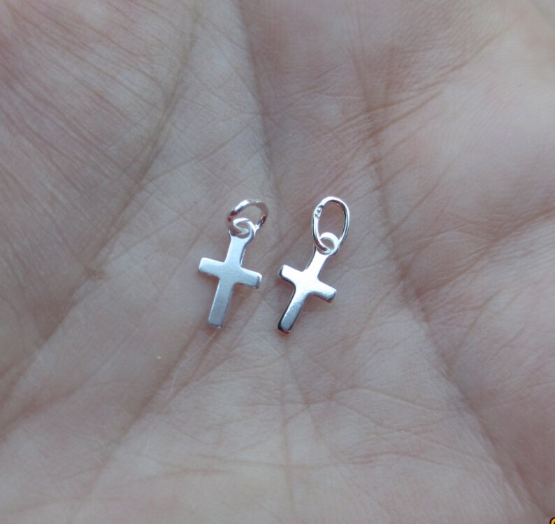 Sterling Silver Small/tiny Crosses You Choose the Quantity and Style - Etsy