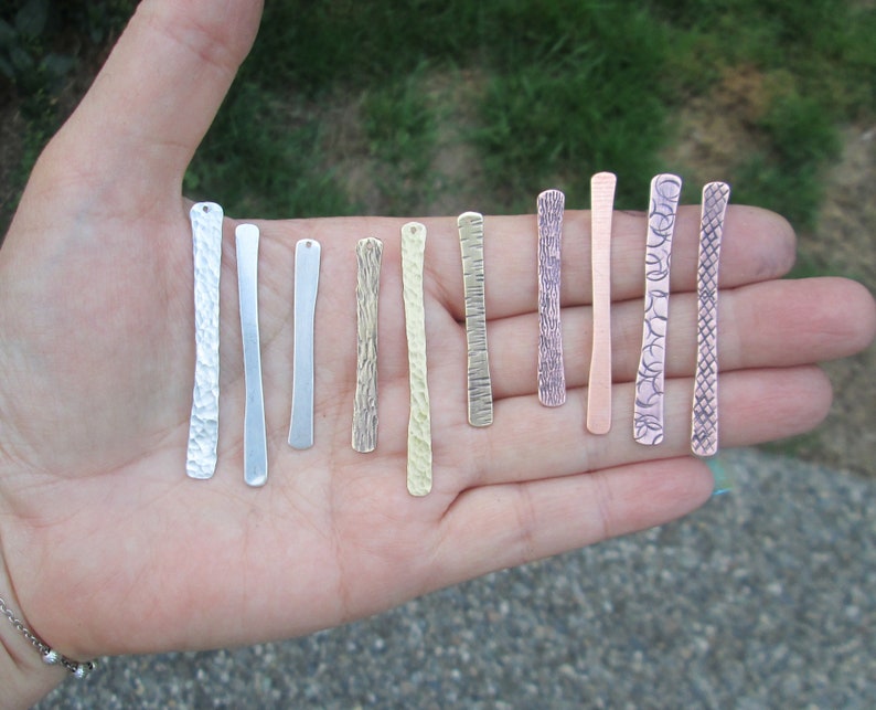 Sterling Silver Brass or Copper Bar/sticks | Etsy