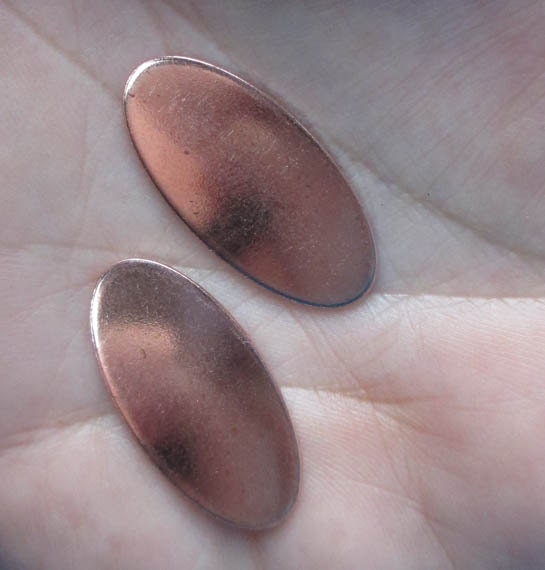 Copper Oval Stampings2 Ovals18 Gauge - Etsy
