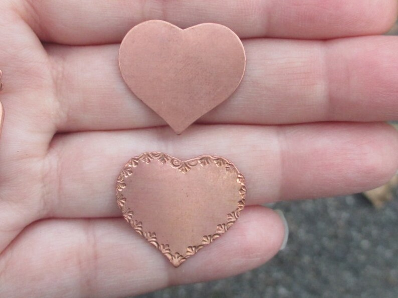 Copper Key,mason Jar, Key Hole or Heart Stampings - You Choose Which ...