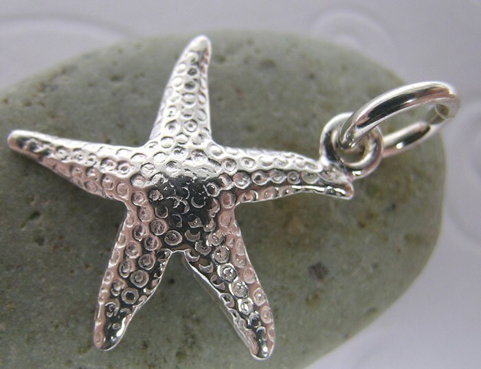 Sterling Silver Starfish Charm1 2 or 3 Starfish - Etsy
