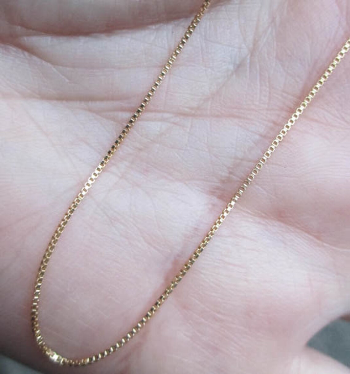 Gold Filled Chain 14/20 GF 16in. or 18in .8mm Box Chain With - Etsy