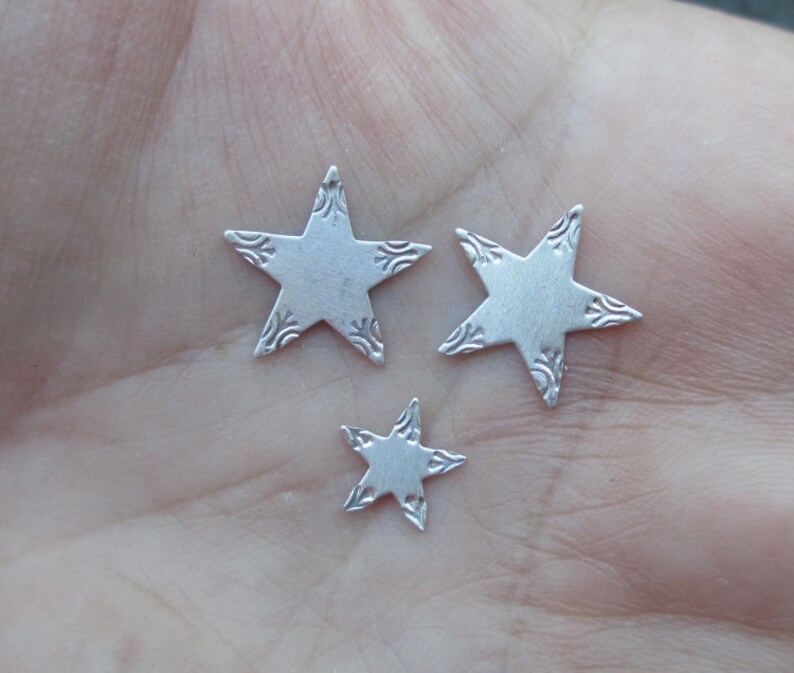 Sterling Silver Design Stars | Etsy