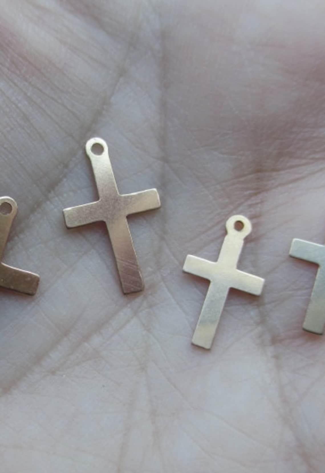 Gold Filled Small Cross Charms You choose which sizestyle | Etsy