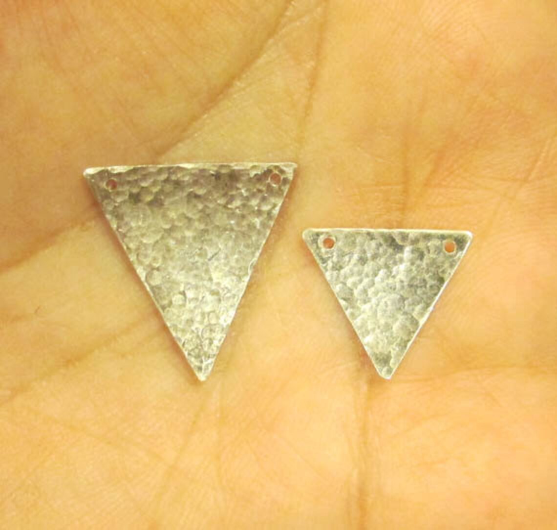 Sterling Silver Triangles12mm 15mm and 19mmdiamond Shape | Etsy