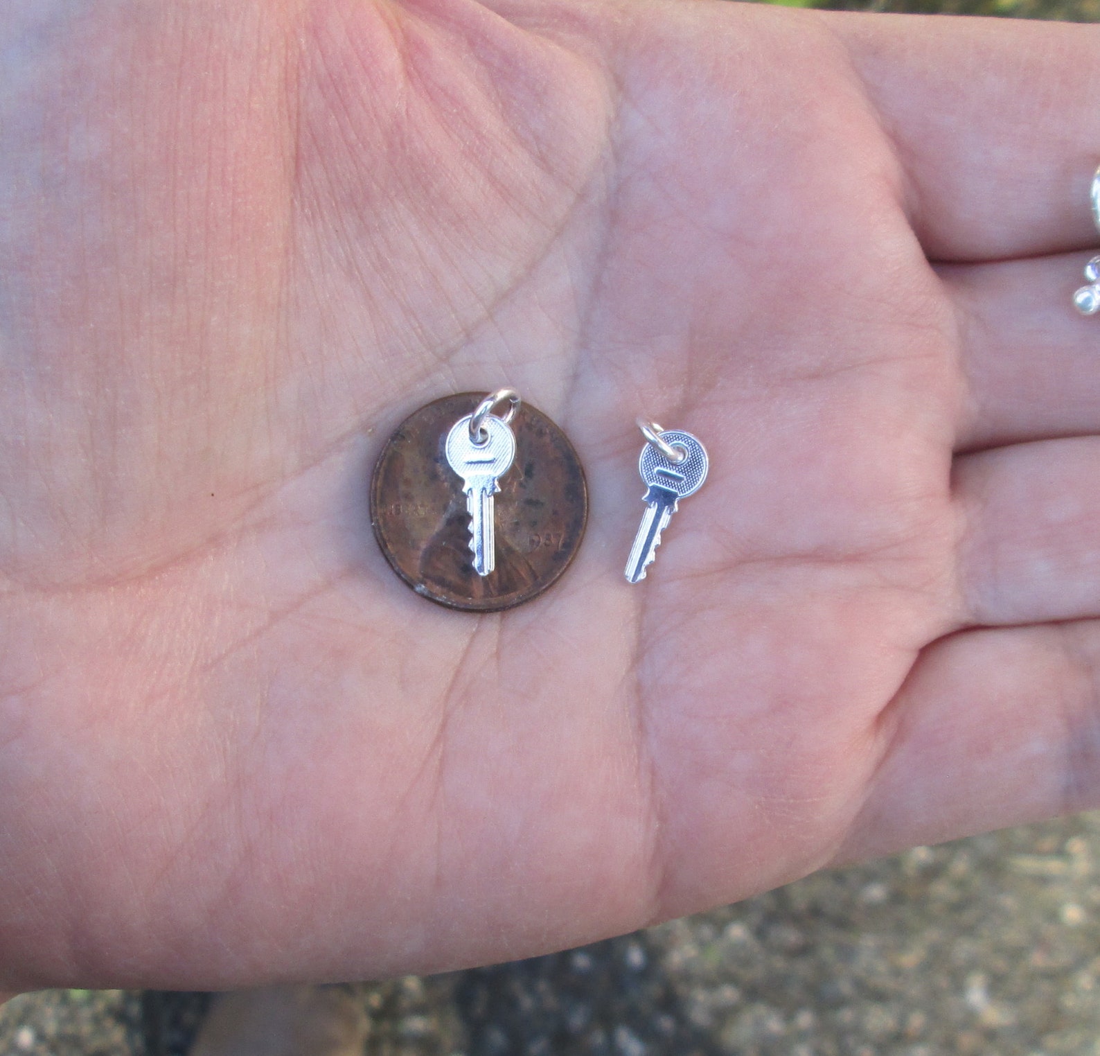 Sterling Silver Key Charms You Choose Which Style and - Etsy