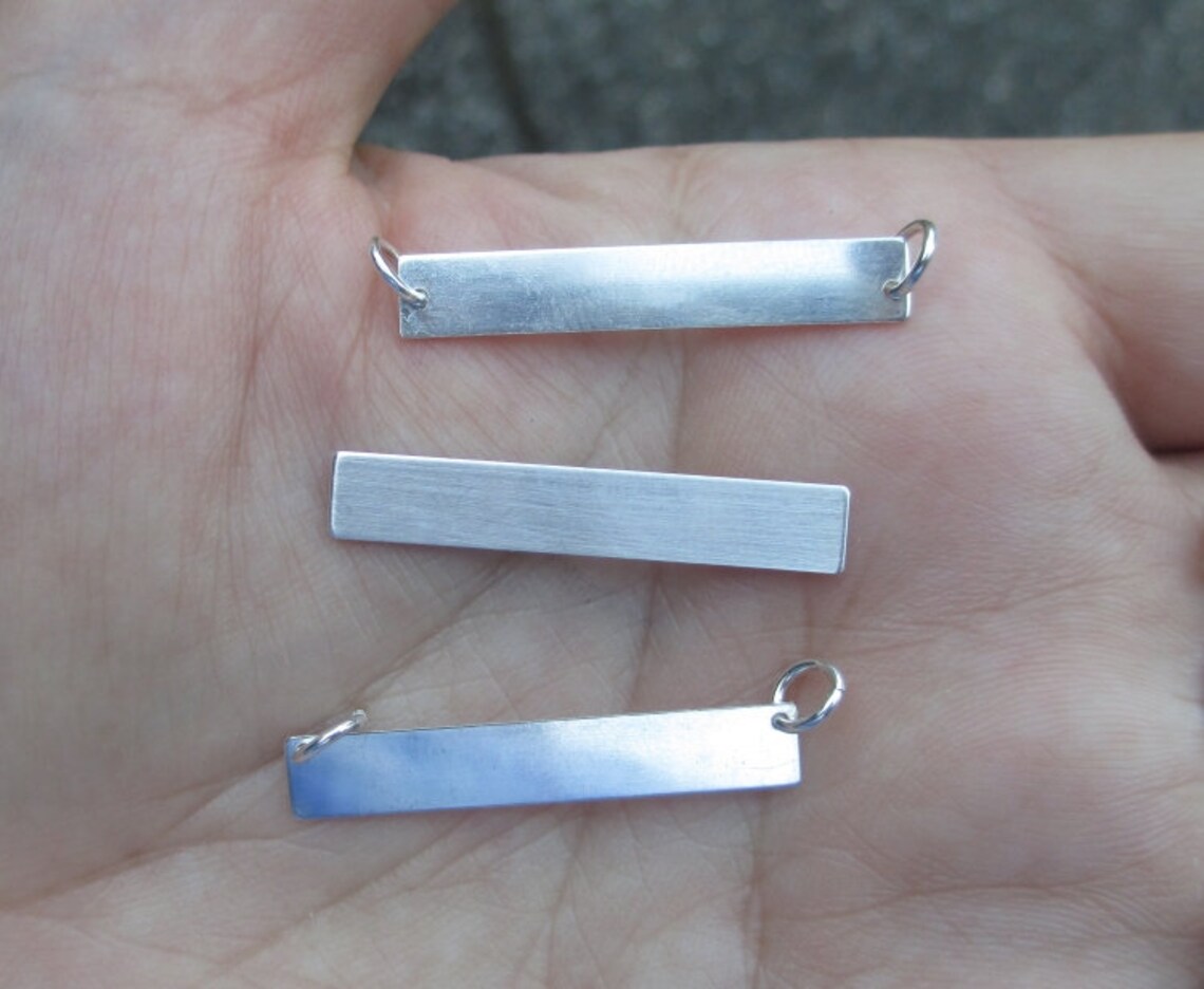 Sterling Silver Rectangle Strips(you Choose the Quantity)one and One ...