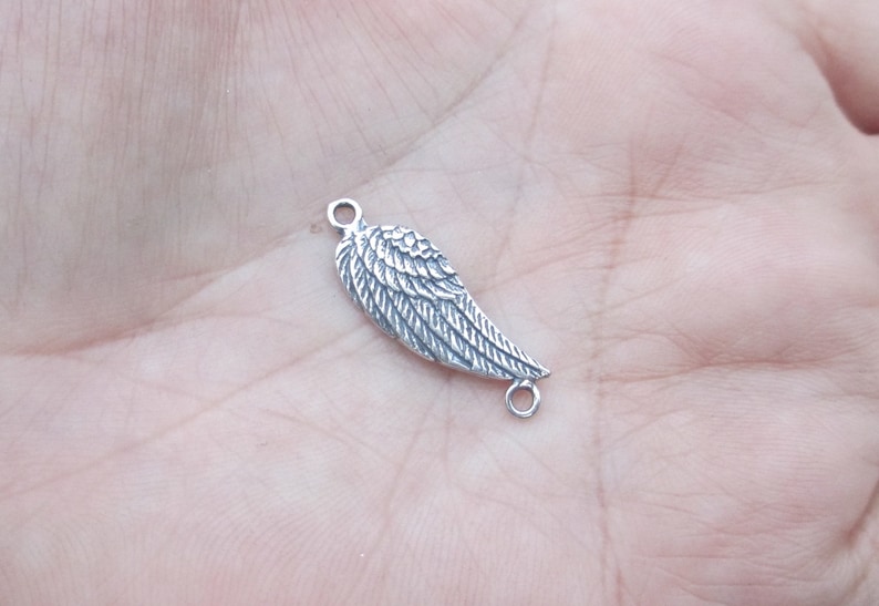 Sterling Silver Angel Wing Connector Locket or Angel Wing - Etsy