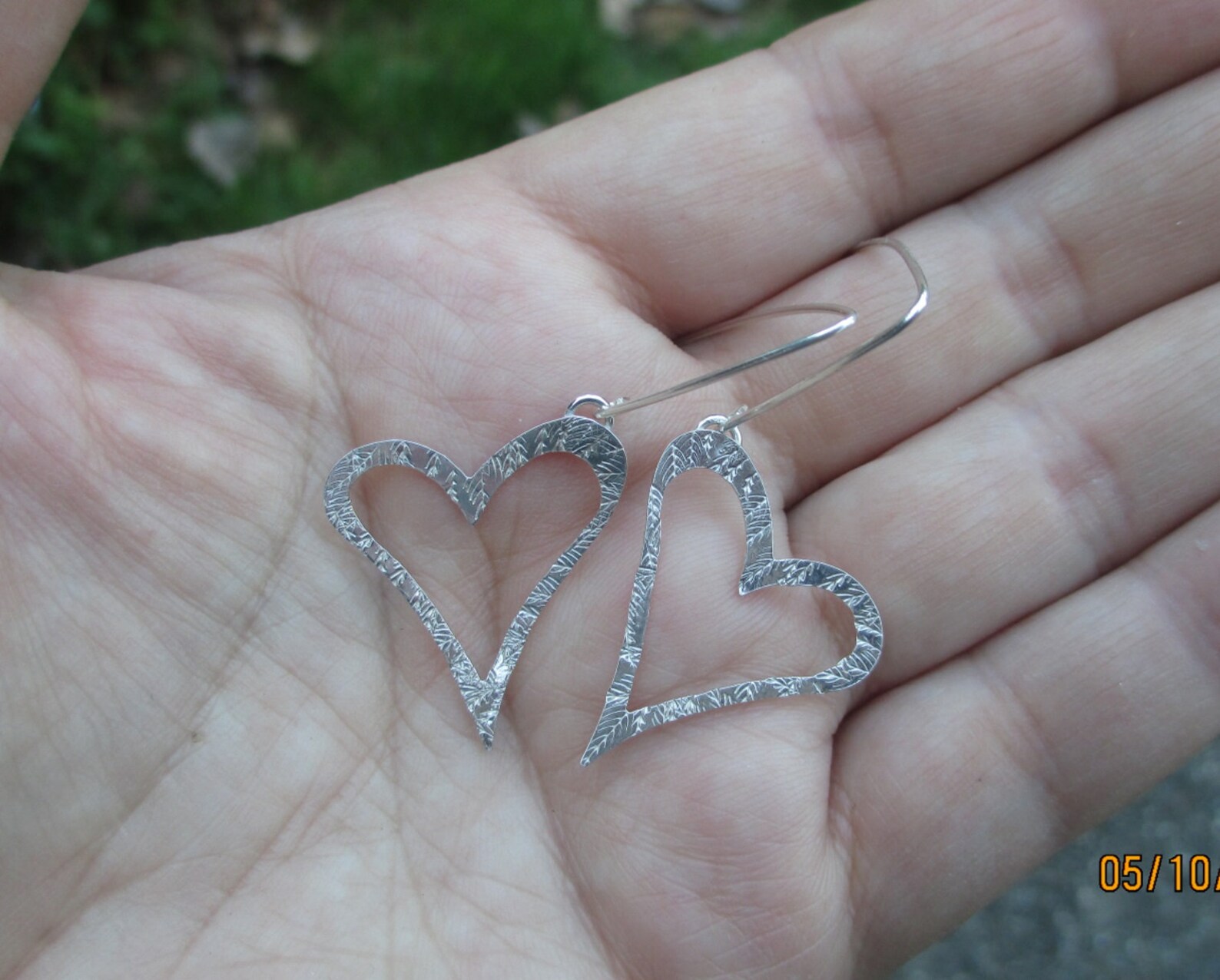 Sterling Silver Heart Frame or Solid Heart Necklaces, Pendants or ...
