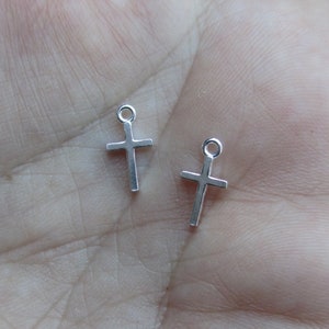 Sterling Silver Cross Link, Argentium Small Crosses or Sterling Basket ...
