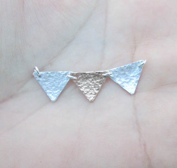 Gold Filled or Rose Gold Filled Triangle - 15mm or 12mm - Etsy