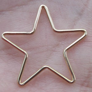 Sterling Silver, Gold Filled or Rose Gold Filled Star Frame - (22mm ...
