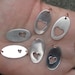 Sterling Silver Oval Disc With Heart Cut Out or Design - Etsy