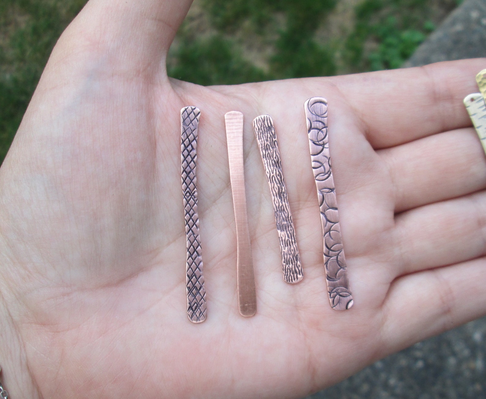 Sterling Silver Brass or Copper Bar/sticks - Etsy