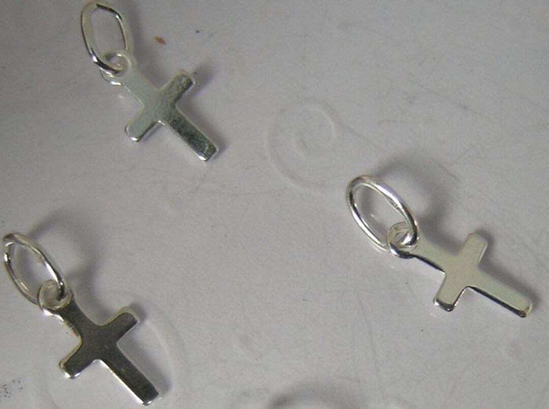 Sterling Silver Small/tiny Crosses(you Choose the Quantity) - Etsy