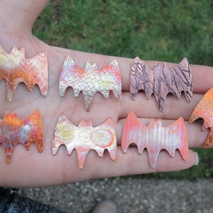 Large Copper Bat Charm/stamping(one Bat) or Necklace - Etsy