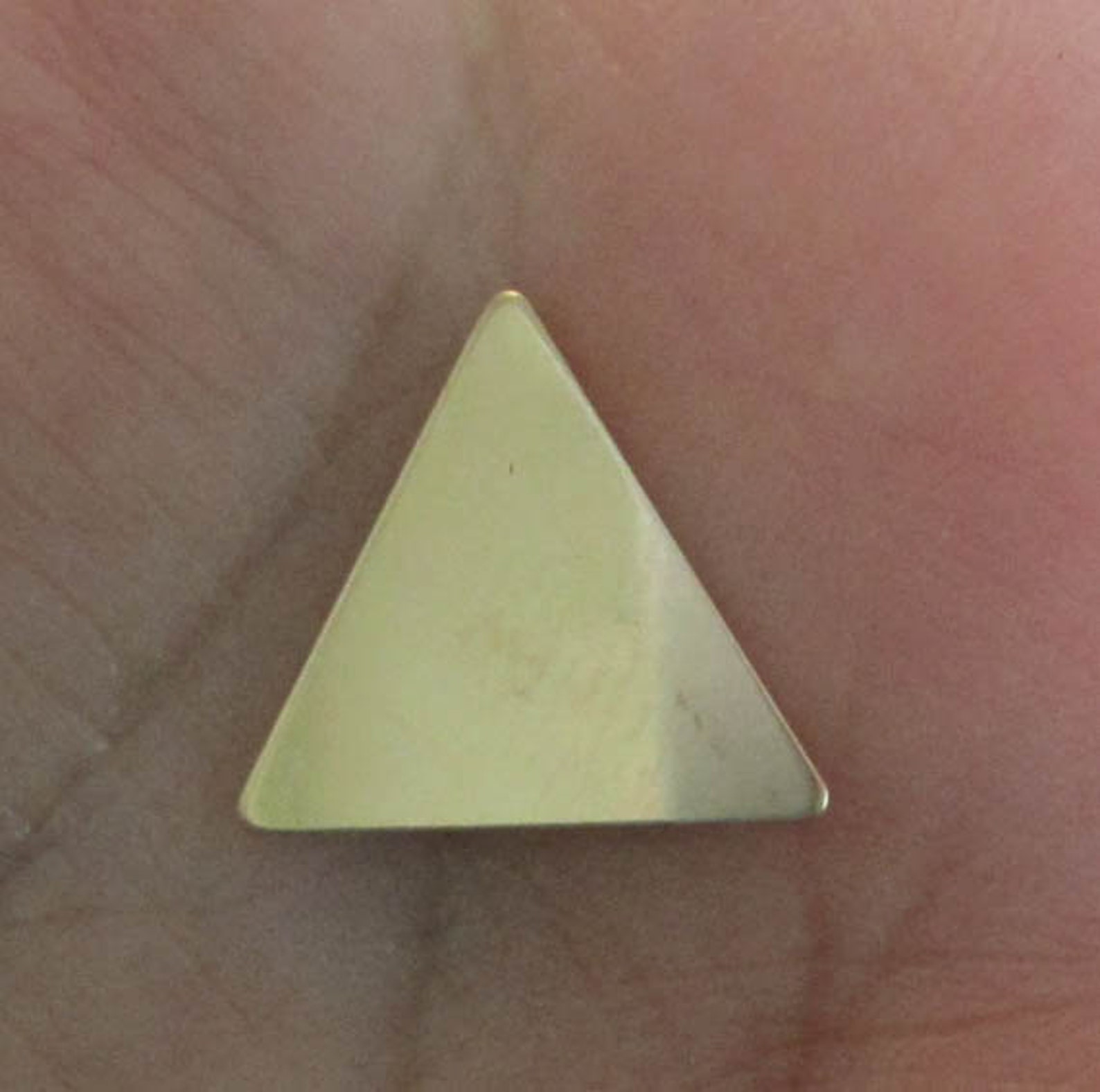 Gold Filled or Rose Gold Filled Triangle - 15mm or 12mm - Etsy